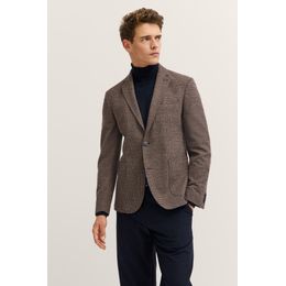 Bugatti Herren Sakko "Modern Fit", braun, Gr. 50, unifarben, 52% Polyester, 36% Baumwolle, 12% Viskose, Sakkos, Jersey Stretch mit Taschen