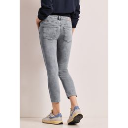 Street One Damen Slim-fit-Jeans, grau, Gr. 29, unifarben, Jeans, 85% Baumwolle, 9% Polyester, 4% Elastomultiester, 2% Elasthan, Jeans, Middle Waist