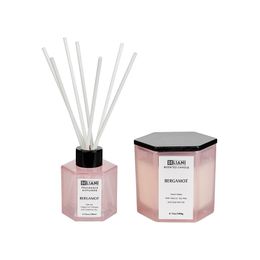 Beliani 2-tlg Kerze CLASSY TINT in Rosa | Gr.: onesize