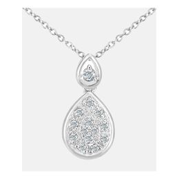 Diamant L'&eacute;ternel Halskette mit Anh&auml;nger aus 375 Wei&szlig;gold mit Diamant | Gr.: onesize
