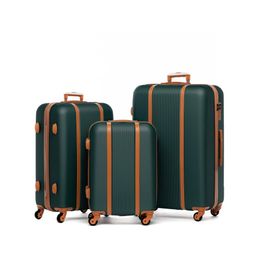 FERG&Eacute; FERG&Eacute; Kofferset Hartschale 3-teilig Hartschale 3 teilig Koffer Set MILANO in gr&uuml;n | Gr.: onesize