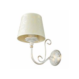 Licht-Erlebnisse Wandlampe (B)17 x (H)25 cm in Shabby Gold Ecru gl&auml;nzend | Gr.: onesize