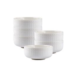 Ritzenhoff & Breker Ritzenhoff & Breker 6er Set M&uuml;slischalen Sofia &oslash; 14,5 cm in wei&szlig; | Gr.: onesize