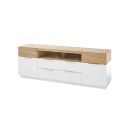 home24 Sideboard Akaa I in Eiche / Wei&szlig; | Gr.: onesize