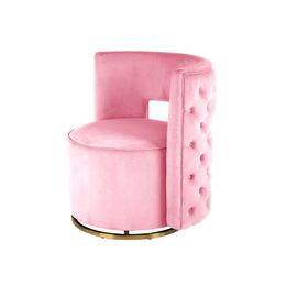 Kayoom Sessel Drehsessel Beverly 125 in rosa - gold | Gr.: onesize