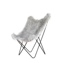 Kayoom Stuhl Schmetterling-Stuhl Lynn 110 in grau | Gr.: onesize