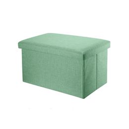Intirilife Faltbare Sitzbank 78x38x38 cm in FR&Uuml;HLINGS GR&Uuml;N | Gr.: onesize