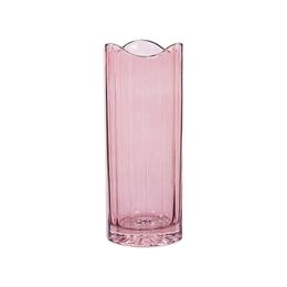 Beliani Blumenvase PERDIKI in Rosa/Gold - (W) 11 x (H) 30 x (L) 11 cm | Gr.: onesize