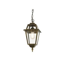 Licht-Erlebnisse Au&szlig;en Pendelleuchte (B)20.2 x (L)20.2 x (T)95 cm in Gold | Gr.: onesize