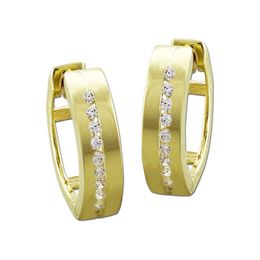GoldDream Echtgold, 333er Gelbgold Damen Creolen Glamour Line Ohrring ca. 12mm | Gr.: onesize