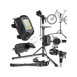TecTake Fahrrad-Set Reparaturst&auml;nder & Rahmentasche | 360&deg; drehbar | Gr.: onesize