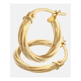 Vanlere Creolen aus 375 Gelbgold | Gr.: onesize
