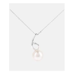 Diamant L'&eacute;ternel Halskette mit Anh&auml;nger aus 375 Wei&szlig;gold mit 0.03 Karat Diamant mit Perle in S... | Gr.: onesize