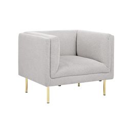 Beliani Sessel MOEN in Grau/Gold - (W) 87 x (H) 72 x (L) 75 cm | Gr.: onesize
