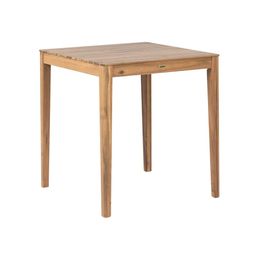 Beliani Outdoor Bistrotisch CHIOGGIA in Braun - (W) 70 x (H) 75 x (L) 70 cm | Gr.: onesize