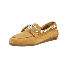 Pavement Damen Bootsschuh "Pavement Halbschuhe Veloursleder", Gr. 37, beige, Veloursleder, Schuhe