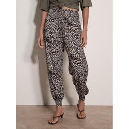 Apricot Damen Jogger Pants "Relaxhose", beige, Gr. 42, gewebt, Obermaterial: 100% Viskose CV., Hosen, mit Animalprint