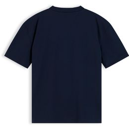 Tommy Hilfiger M&auml;dchen T-Shirtschwarz night navy, Gr. 80, unifarben, Single Jersey, Obermaterial: 100% Baumwolle, Shirts, Rundhalsausschnitt, Regular