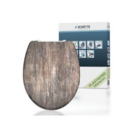 Franz Joseph Sch&uuml;tte Duroplast WC-Sitz OLD WOOD, mit Absenkautomatik und Schnellverschluss | Gr.: onesize