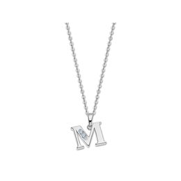 LOTUS SILVER Anh&auml;nger Silber 925 Sterling Silber Buchstabe M Halsketten | Gr.: onesize