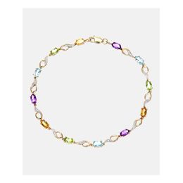 Diamant L'&eacute;ternel Armband aus 375 Gelbgold mit Diamant mit Amethyst | Gr.: onesize