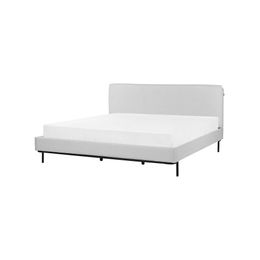 Beliani Doppelbett CORIO in Grau/Schwarz - (W) 193 x (H) 101 x (L) 219 cm | Gr.: onesize