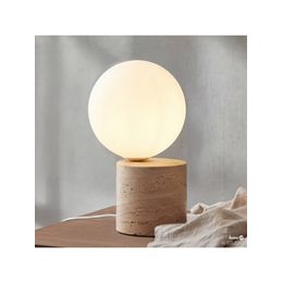 home24 Tischleuchte KAVIO in Beige | Gr.: onesize