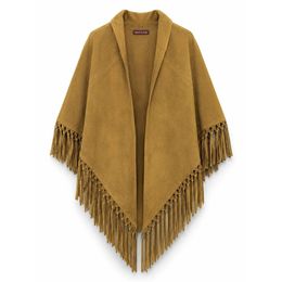 Collezione Alessandro Poncho " Sioux " in cognac | Gr.: onesize