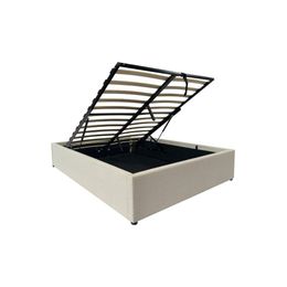 CALICOSY Bettkastenbett ROMY in Beige - (W)204 x (H)36,5 x (L)152 cm | Gr.: onesize
