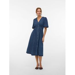 V&eacute;ro Moda Vero Moda Kleid 'VMMelaney' Damen Gr&ouml;&szlig;e 42 dunkelblau Sommerkleid
