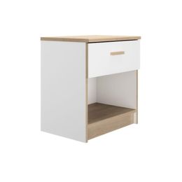 CALICOSY Nachttisch TULLE in Wei&szlig; - (W)48 x (H)52 x (L)35 cm | Gr.: onesize