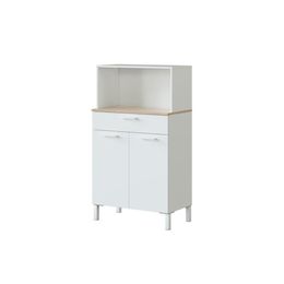 CALICOSY K&uuml;chenbuffet Kira in Wei&szlig; - (W)72 x (H)126 x (L)40 cm | Gr.: onesize