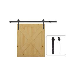 HOMCOM Schiebet&uuml;rsystem in Schwarz 180L x 2,5B x 1H cm | Gr.: onesize
