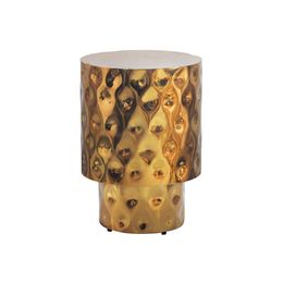 FineBuy Beistelltisch in Gold / Aluminium / 36x36x50 | Gr.: onesize
