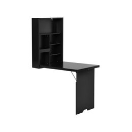 HOMCOM Schreibtisch in Schwarz 60L x 94,5B x 147H cm | Gr.: onesize