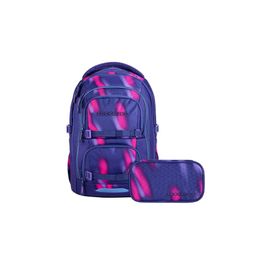 Coocazoo Schulrucksack-Set PORTER "Aurora Glow" 2-tlg. in Lila | Gr.: onesize