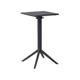 Beliani Stehtisch LEMNOS in Schwarz - (W) 60 x (H) 111 x (L) 60 cm | Gr.: onesize