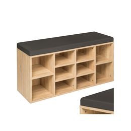 TecTake Schuhkommode, 103,5 x 48 x 30 cm, f&uuml;r 10 Paar Schuhe | Gr.: onesize