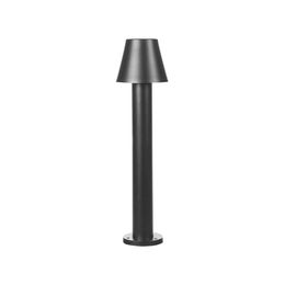 Beliani Pollerleuchte HOLMES in Schwarz - (W) 12 x (H) 60 x (L) 12 cm | Gr.: onesize