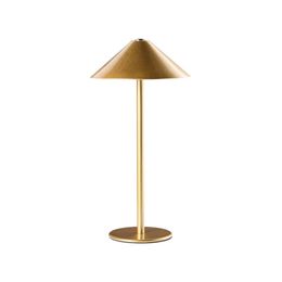 Beliani Tischlampe f&uuml;r den Au&szlig;enbereich MODJO in Gold - (W) 16 x (H) 30 x (L) 16 cm | Gr.: onesize