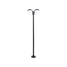Beliani Au&szlig;enlaterne KULSI in Schwarz - (W) 50 x (H) 205 x (L) 20 cm | Gr.: onesize