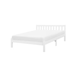 Beliani Doppelbett FLORAC in Wei&szlig; - (W) 167 x (H) 70 x (L) 208 cm | Gr.: onesize