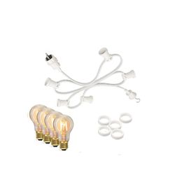 SPICELITE Garten Party Lichterkette Illu 30x LED Edison Filament 20m wei&szlig; | Gr.: onesize