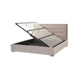 Beliani 2-tlg Doppelbett ROUEN in Beige | Gr.: onesize