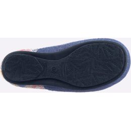 CLASSIC Damen Hausschuh, Gr. 42, bunt, Textil, Basic, Schuhe