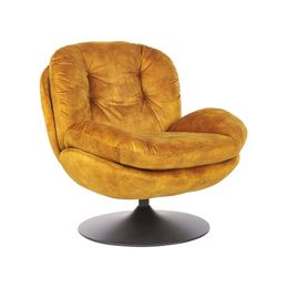Beliani Sessel NOLVIK in Gelb/Schwarz - (W) 82 x (H) 82 x (L) 85 cm | Gr.: onesize