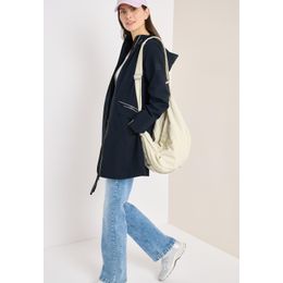 Cecil Damen Softshellmantel, blau, Gr. L, unifarben mit Farbeinsatz, Softshell, Obermaterial: 100% Polyester. Futter: 100% Polyester, M&auml;ntel, mit