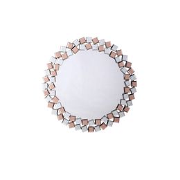 Kayoom Wandspiegel Mosaic 1825 in silber - ros&eacute; | Gr.: onesize