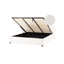Beliani Doppelbett VAUCLUSE in Wei&szlig; - (W) 194 x (H) 112 x (L) 214 cm | Gr.: onesize