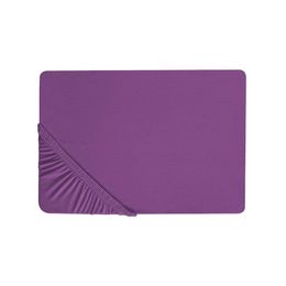 Beliani Bettlaken JANBU in Violett - (W) 140 x (H) 30 x (L) 200 cm | Gr.: onesize